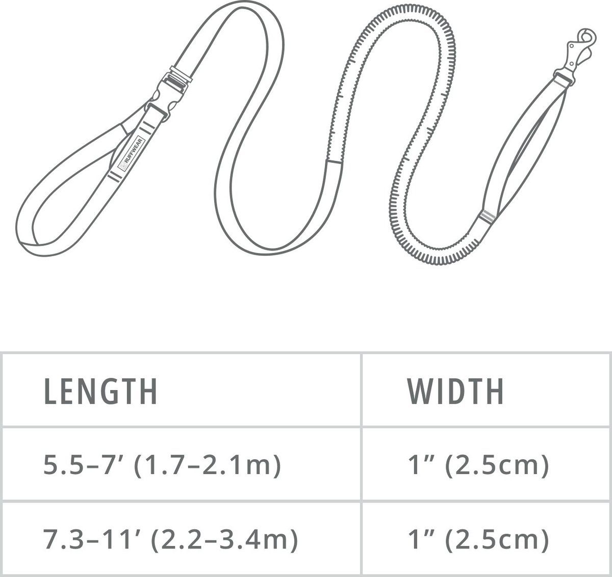 RUFFWEAR Roamer Polyester Running Traffic-Handle Dog Leash, Orion Blue ...