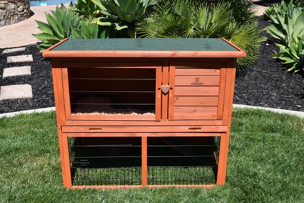 RUGGED RANCH Bunny Cottage 2 Story Small Pet Habitat - Chewy.com