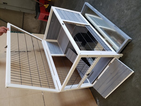 RUGGED RANCH Bunny Shack Small Pet Habitat, White - Chewy.com