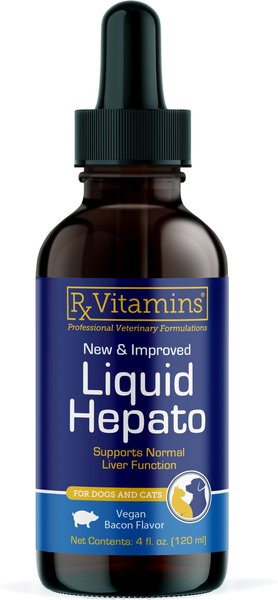 RX VITAMINS Hepato Liquid Liver Supplement for Cats & Dogs, 4-fl oz ...