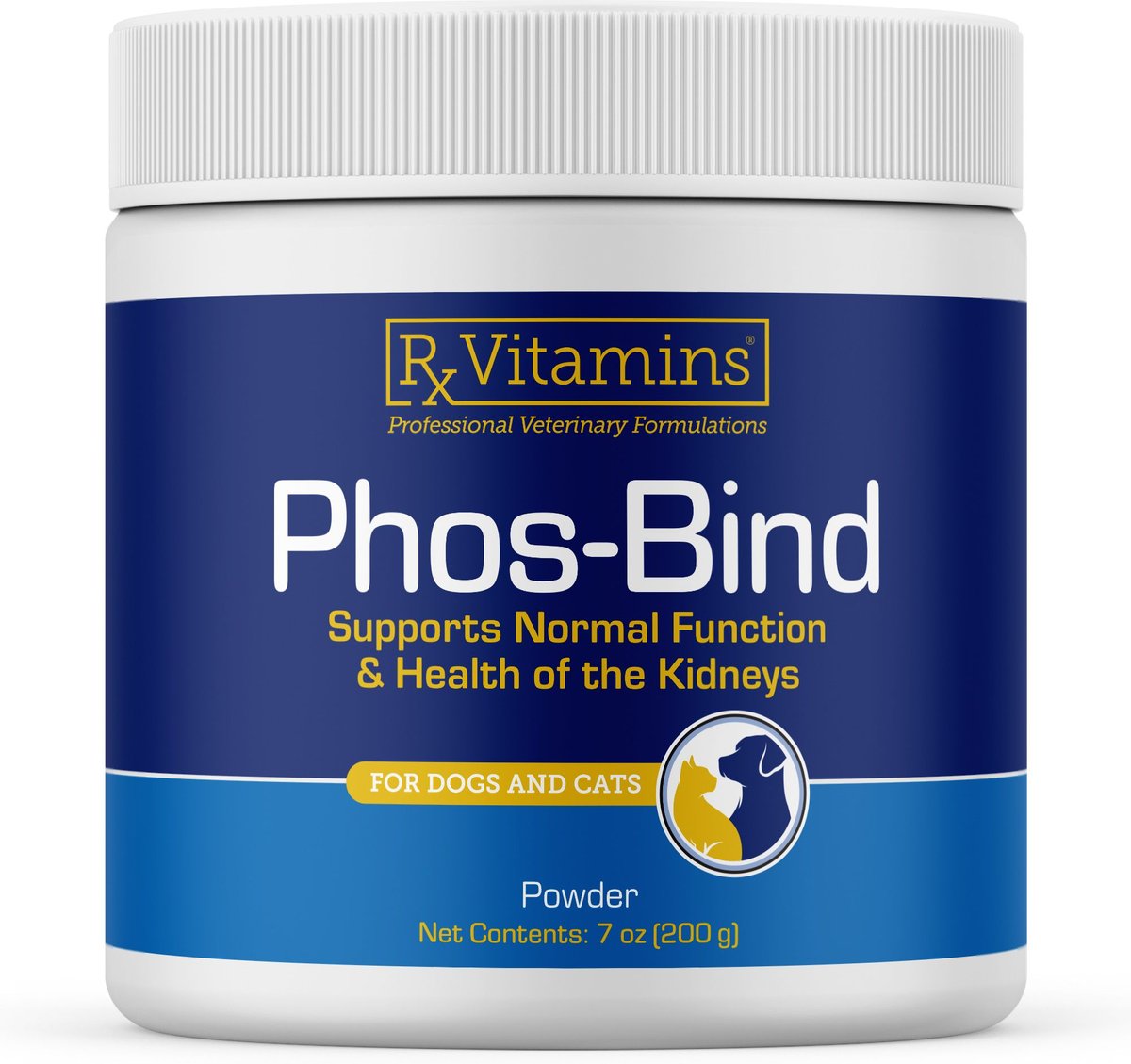 RX VITAMINS Phos-Bind Kidney Support Dog & Cat Supplement, 200-g ...