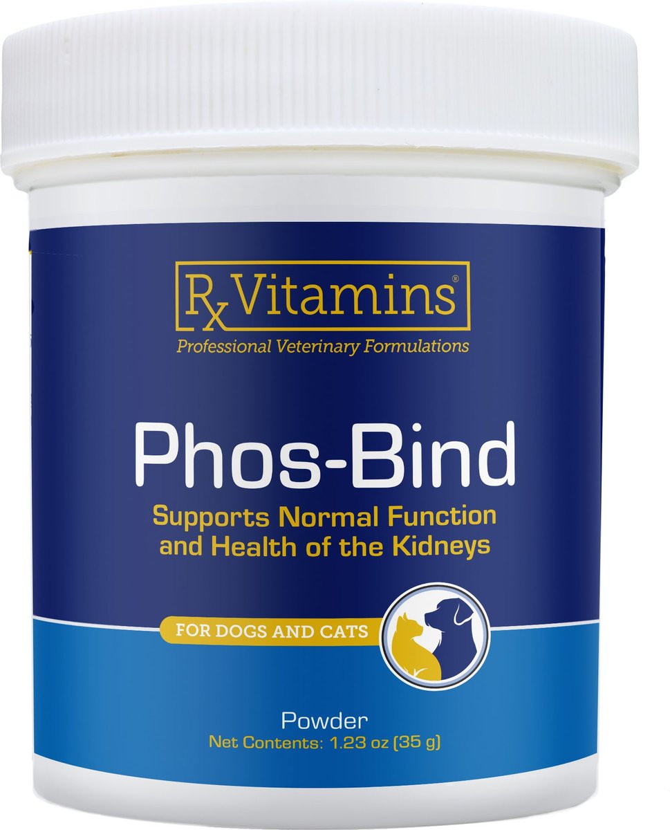 RX VITAMINS Phos-Bind Kidney Support Dog & Cat Supplement, 35-g bottle ...