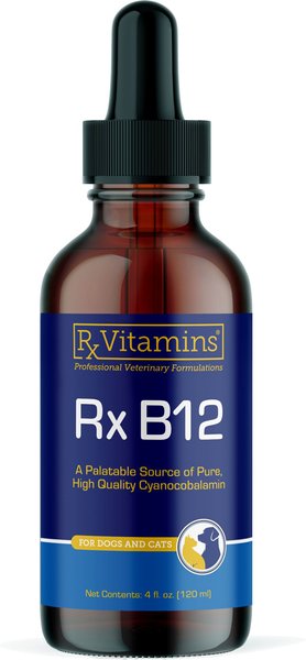RX VITAMINS Rx B12 Liquid Digestive Supplement for Cats & Dogs, 4-fl oz ...