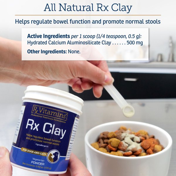 RX VITAMINS Rx Clay Powder Digestive Supplement for Dogs, 100-g - Chewy.com