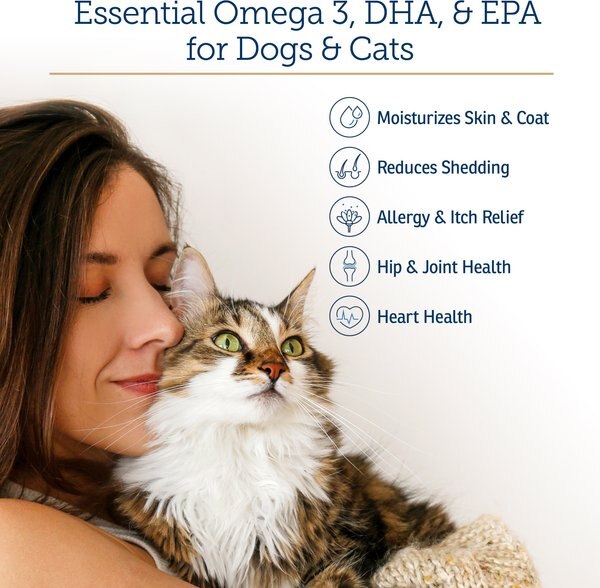 RX VITAMINS Ultra EFA Liquid Skin & Coat Supplement for Cats & Dogs, 8 ...
