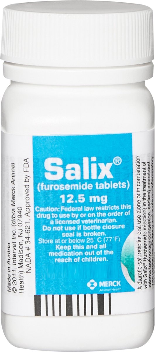 SALIX (Furosemide) Tablets for Dogs & Cats, 12.5-mg - Easy Refills ...