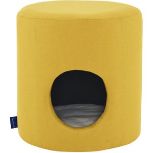 SAM'S PETS Orbit 15.75-in Linen Cat Tree Enclosure & Condo, Yellow ...