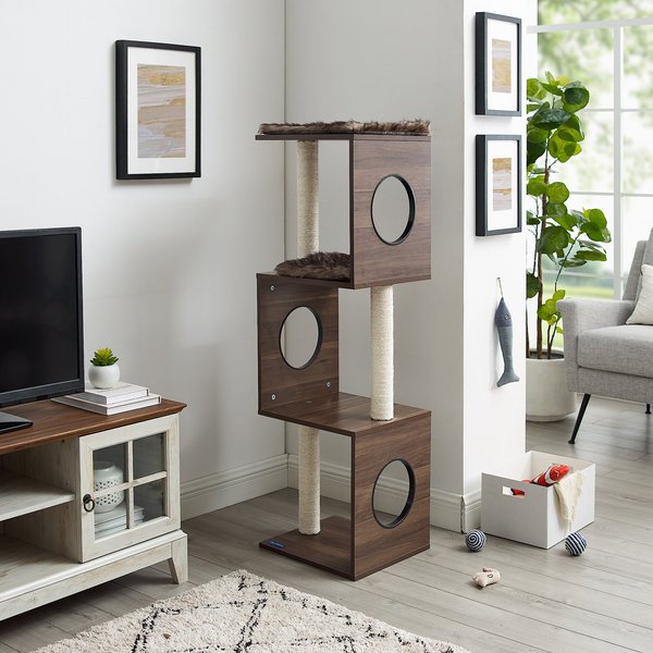 SAM'S PETS Sheree Cat Tree, Light Brown - Chewy.com