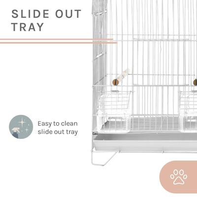 SAM'S PETS Willow Bird Cage, 24-in, White - Chewy.com