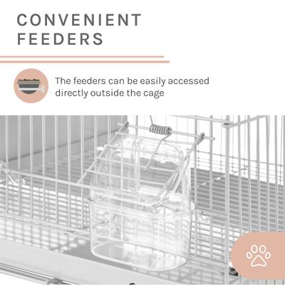 SAM'S PETS Willow Bird Cage, 24-in, White - Chewy.com