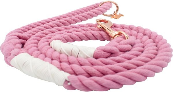 SASSY WOOF Rope Dog Leash, Cotton Candy - Chewy.com
