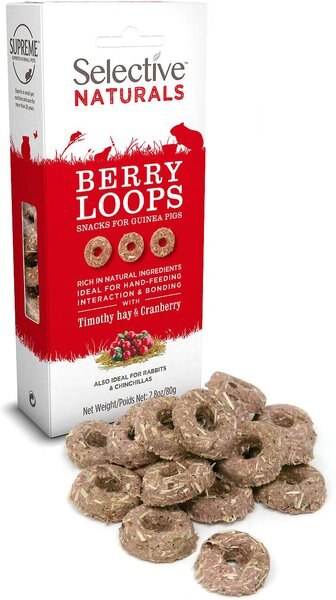 SCIENCE SELECTIVE Berry Loops Timothy Hay & Cranberry Small Animal ...