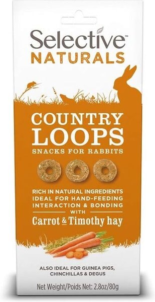 SCIENCE SELECTIVE Naturals Country Loops Rabbit Treats, 2.8-oz bag ...