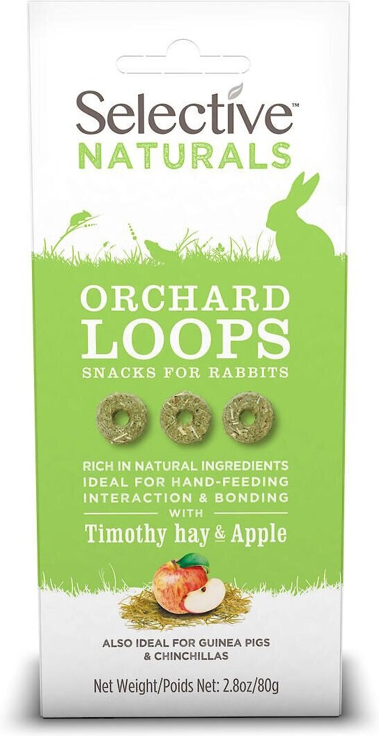 SCIENCE SELECTIVE Orchard Loops Timothy Hay & Apple Small Animal Treats ...