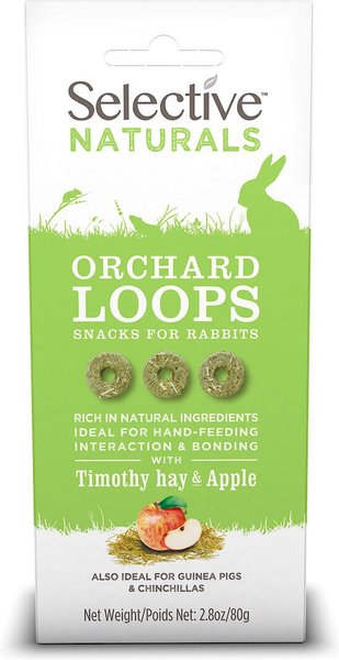 SCIENCE SELECTIVE Orchard Loops Timothy Hay & Apple Small Animal Treats ...