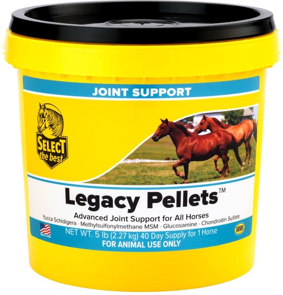 SELECT THE BEST Legacy Pellets Horse Joint Supplement, 5-lb bucket ...