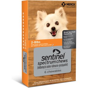 SENTINEL SPECTRUM Chew for Dogs, 8.1-25 lbs, (Green Box) - Easy Refills ...