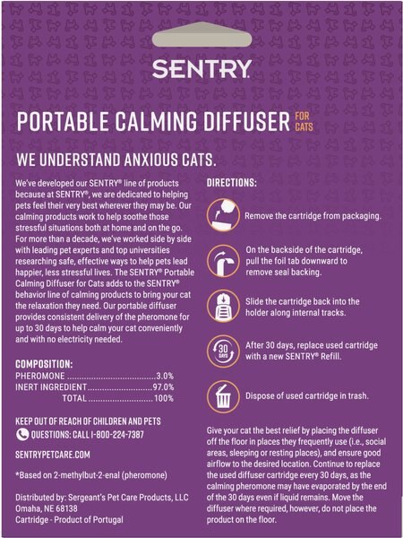 SENTRY Behavior Portable Calming Diffuser for Cats - Chewy.com