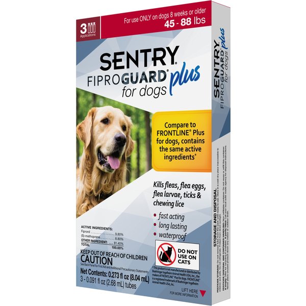 NEXTSTAR Flea & Tick Topical Treatment for Large Dogs, 45-88 lbs, 9 ...
