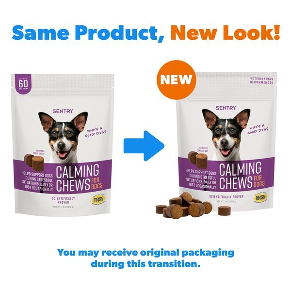SENTRY Good Behavior Chicken Flavored Soft Chew Calming Supplement for ...