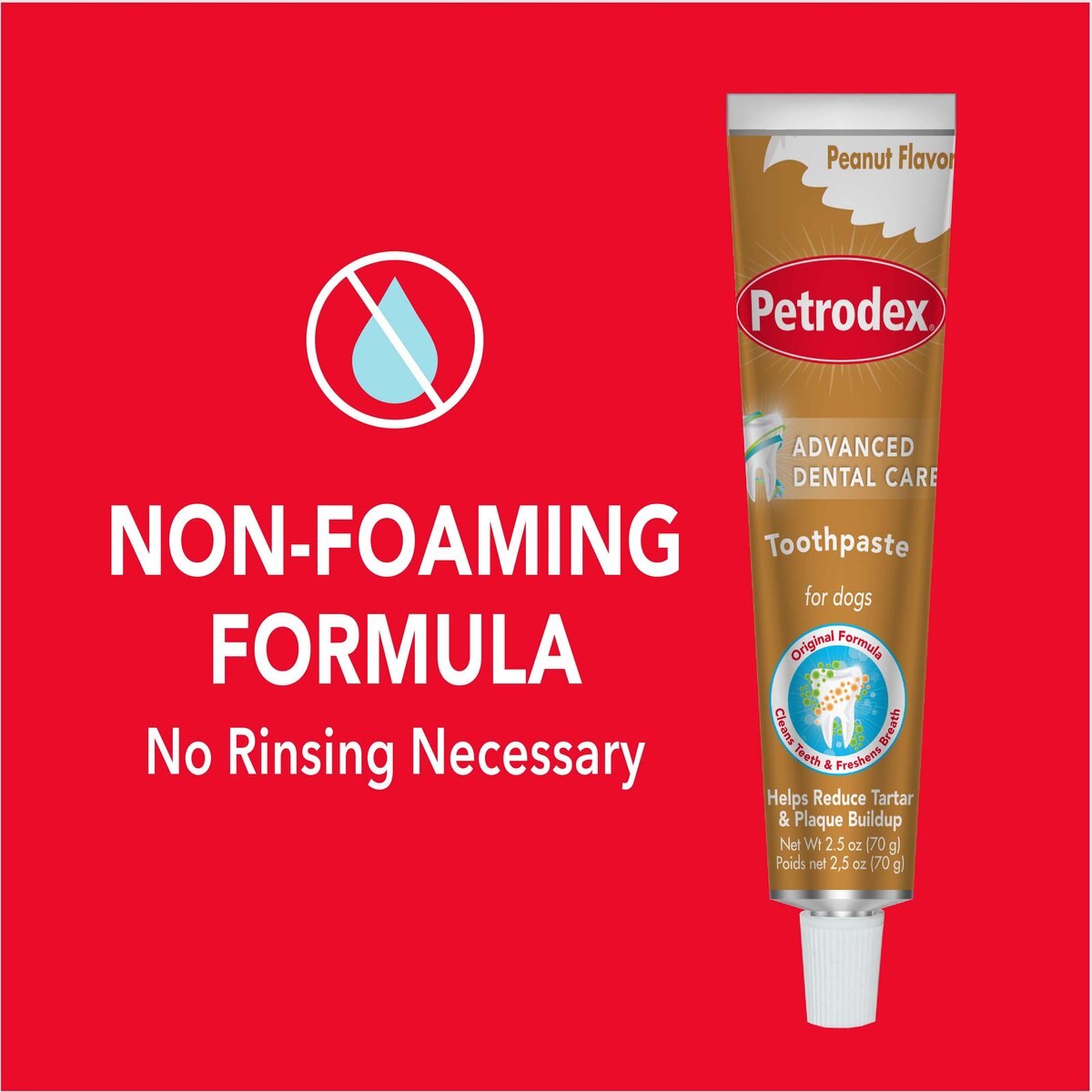 SENTRY Petrodex Advanced Care Natural Peanut Flavor Dog Toothpaste, 2.5 ...