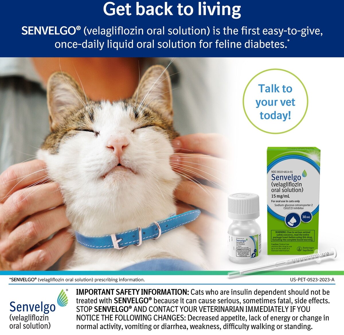 SENVELGO (velagliflozin oral solution) Oral Hypoglycemic for Cats, 15 ...