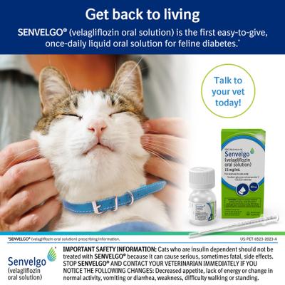SENVELGO (velagliflozin oral solution) Oral Hypoglycemic for Cats, 15 ...