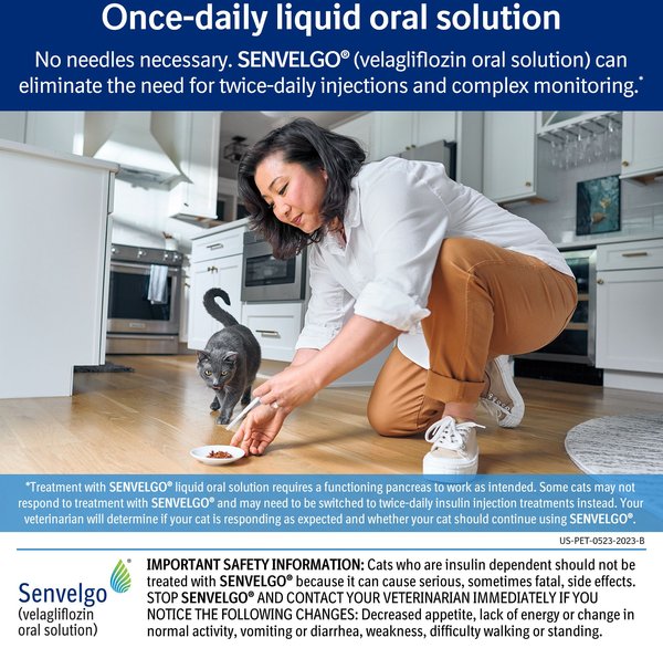 SENVELGO (velagliflozin oral solution) Oral Hypoglycemic for Cats, 15 ...