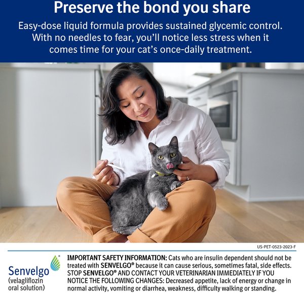 SENVELGO (velagliflozin oral solution) Oral Hypoglycemic for Cats, 15 ...