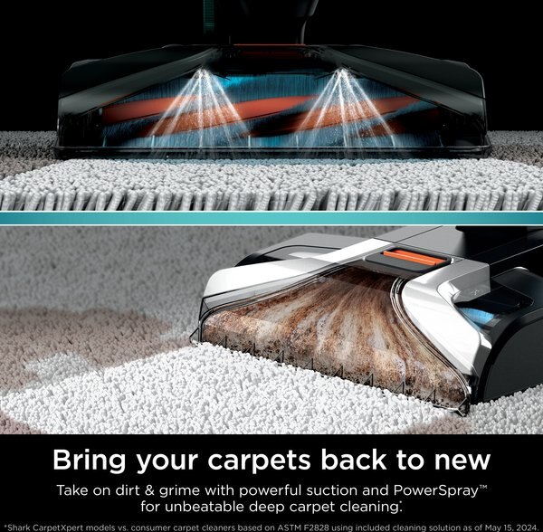 SHARK CarpetXpert with Stainstriker Upright Carpet Cleaner, Teal/White ...