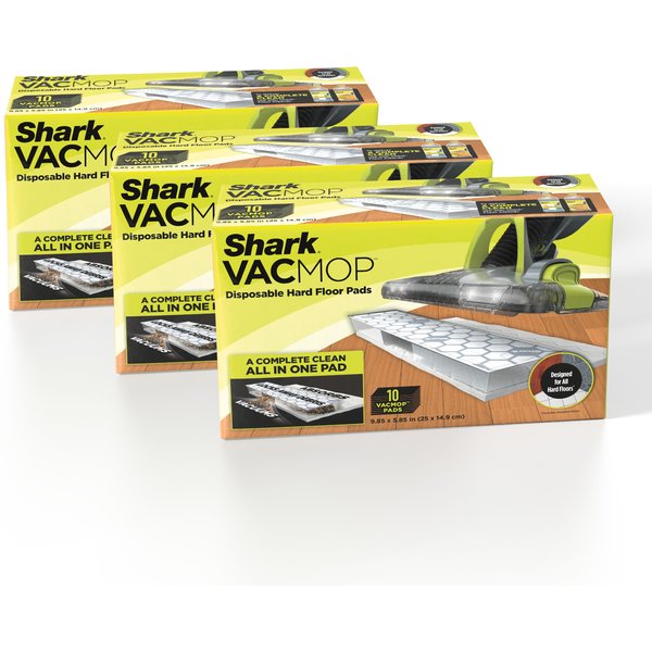 SHARK Vacmop Hard Floor Vacuum Disposable Pads, 30 count - Chewy.com