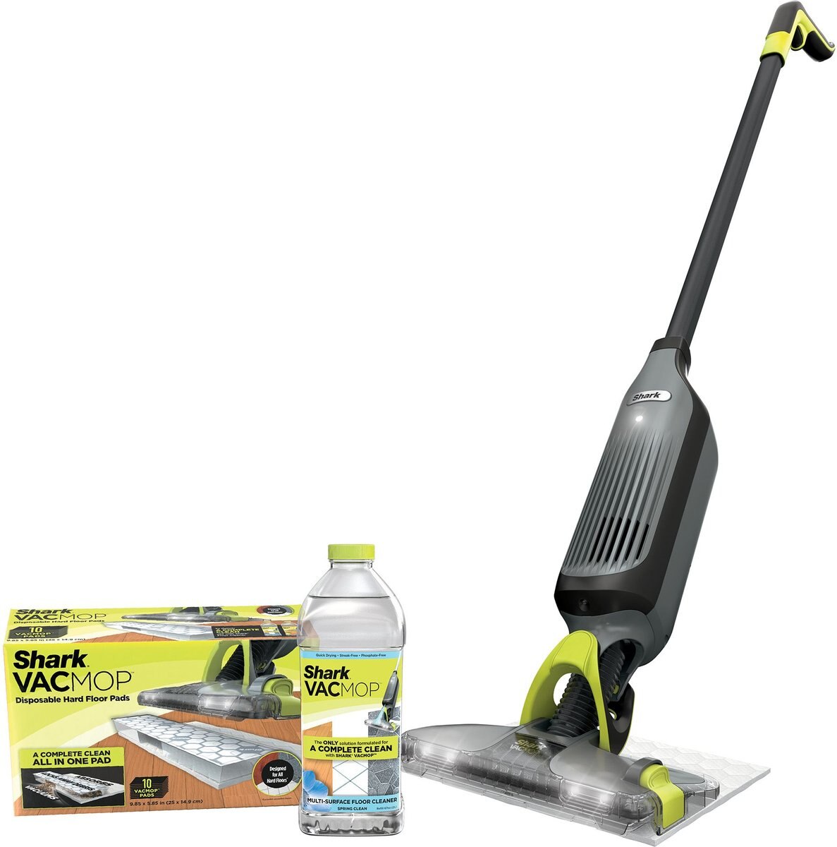 SHARK Vacmop Pro Cordless Hard Floor Disposable Pad Vacuum Mop ...