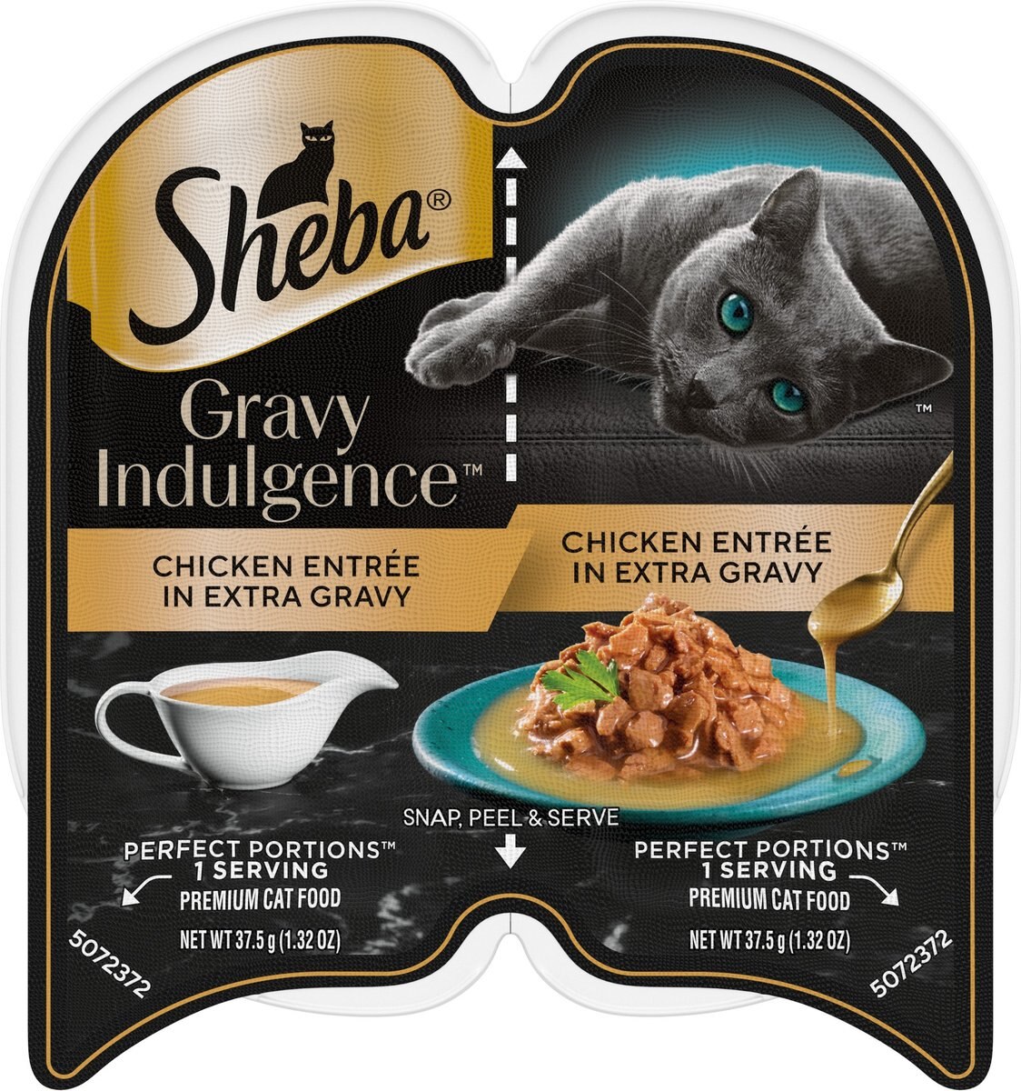 SHEBA Gravy Indulgence Chicken Entree in Extra Gravy Grain-Free Adult ...