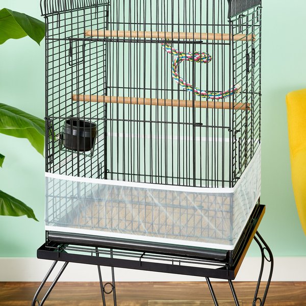 SHEER GUARD Bird Cage Skirt, Aqua, Medium - Chewy.com