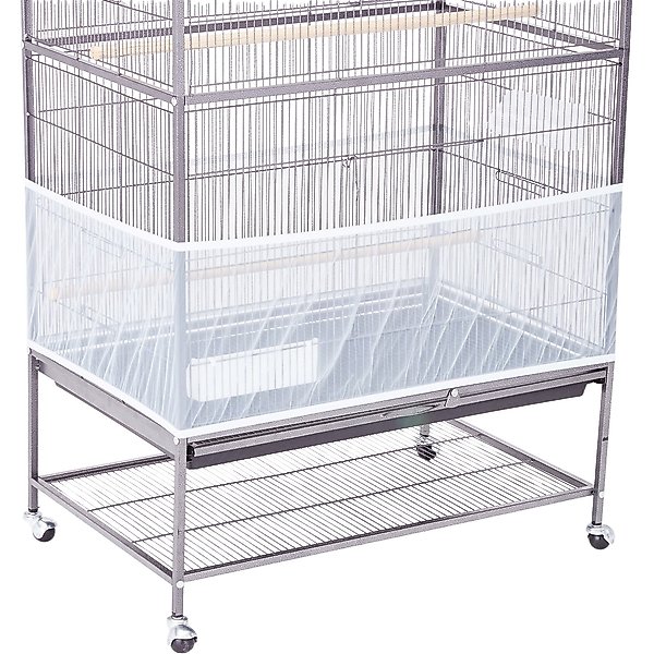 SHEER GUARD Bird Cage Skirt, Aqua, X-Large - Chewy.com