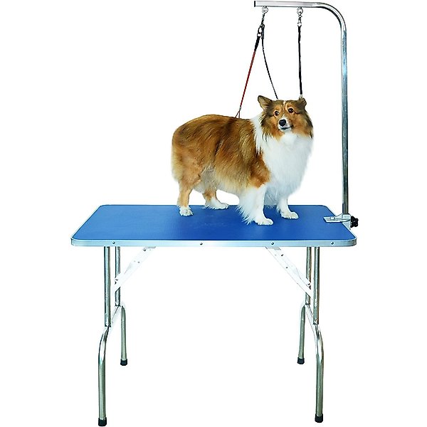 YAHEETECH Stainless Steel Dog & Cat Grooming Table, Black, 32-in ...