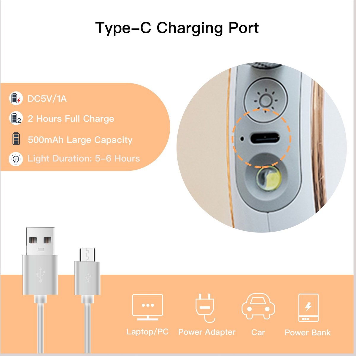 SHELE Retractable Anti-Slip Handle & LED Light Nylon Telescopic ...