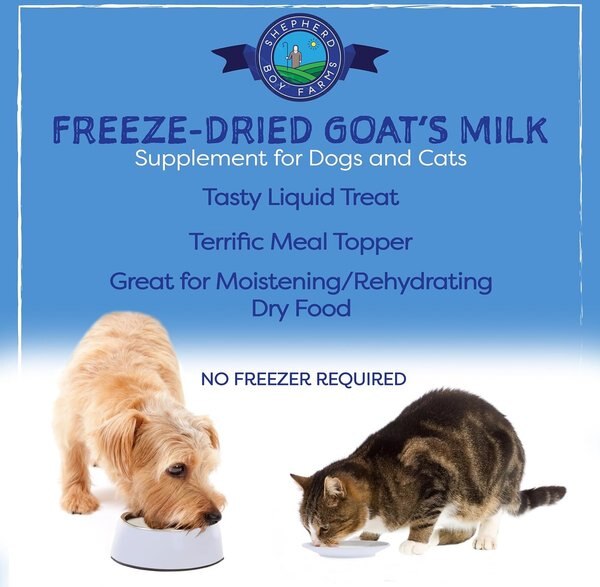 SHEPHERD BOY FARMS Raw Goat's Milk Classic Freeze-Dried Dog & Cat ...