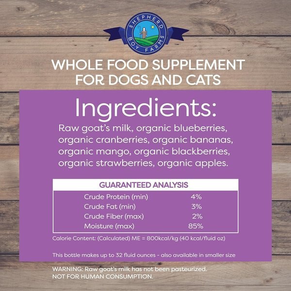 SHEPHERD BOY FARMS Raw Goat's Milk Super Fruit Blend Freeze-Dried Dog ...