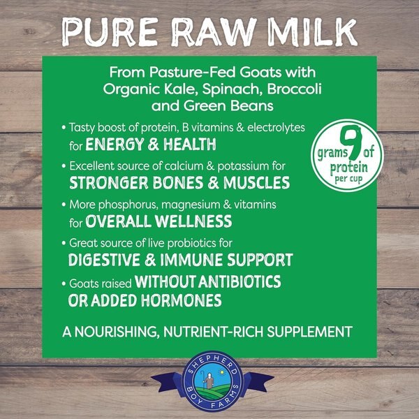 SHEPHERD BOY FARMS Raw Goat's Milk Super Greens Blend Freeze-Dried Dog ...