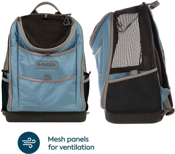 SHERPA Elevation Backpack Dog & Cat Carrier, Blue, Medium - Chewy.com