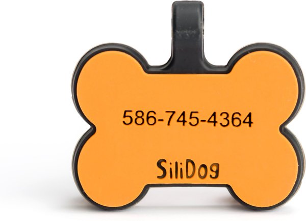 SILIDOG The Silent Dog Tag Silicone Bone Personalized Dog ID Tag ...