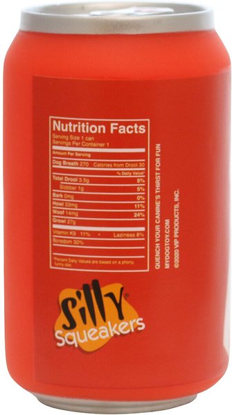 SILLY SQUEAKERS Soda Can Canine Cola Squeaky Dog Toy - Chewy.com