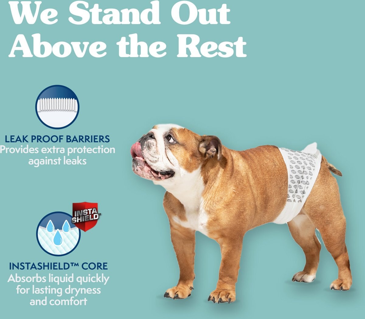 SIMPLE SOLUTION Disposable Male Dog Wrap, Small: 12 to 19-in waist, 30 ...