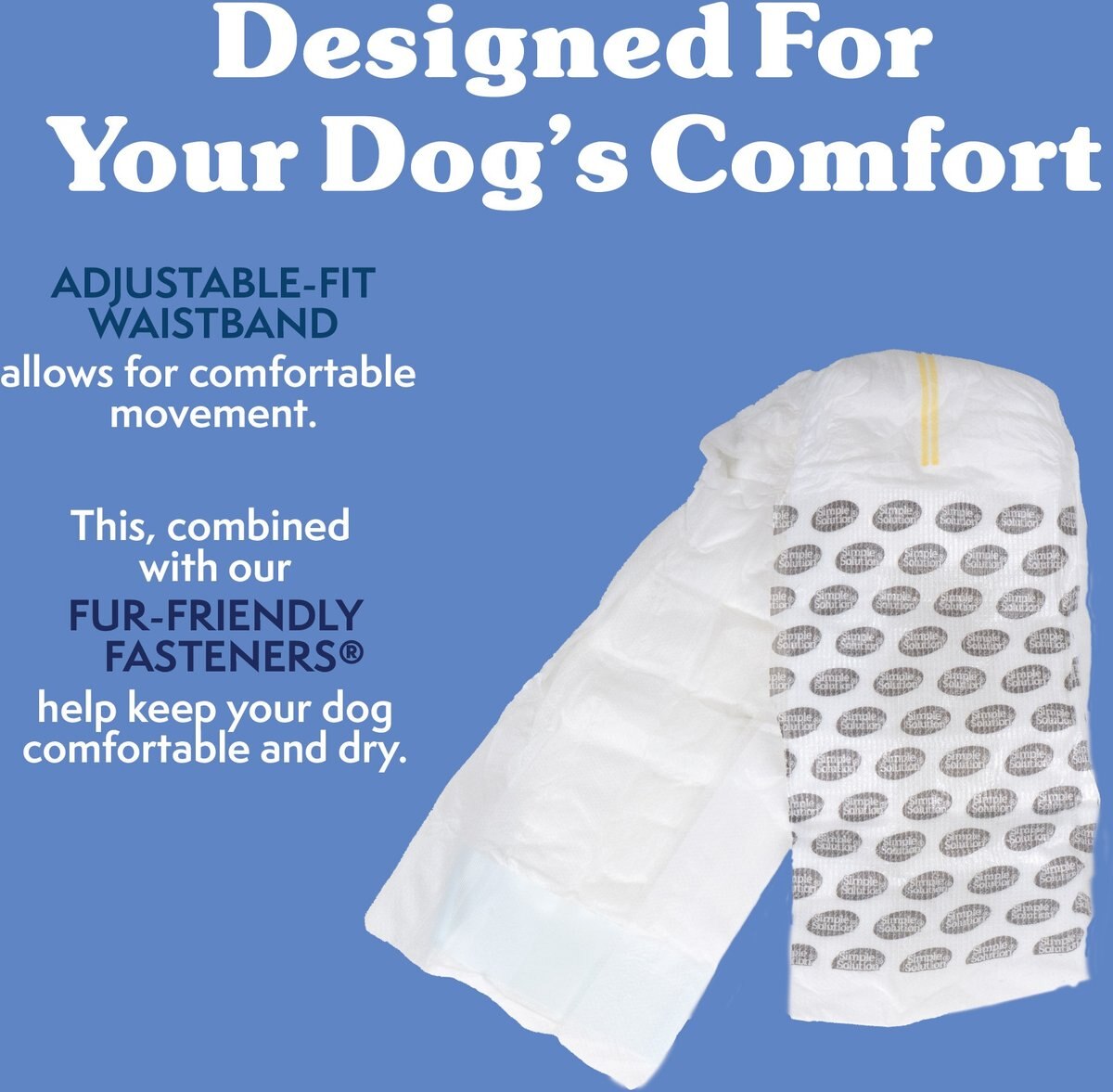 SIMPLE SOLUTION Disposable Male Dog Wrap, Small: 12 to 19-in waist, 30 ...