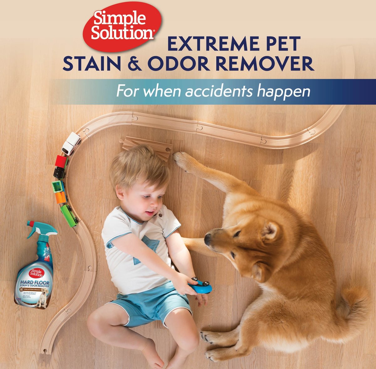 SIMPLE SOLUTION Hardfloors Stain & Odor Remover, 32-fl oz bottle ...