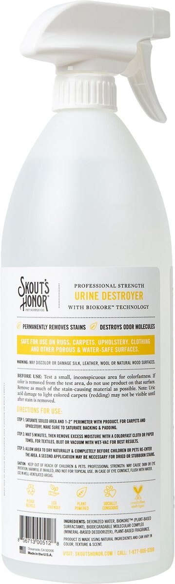 Out of Stock - SKOUT'S HONOR Professional Strength Urine Destroyer, 35 ...
