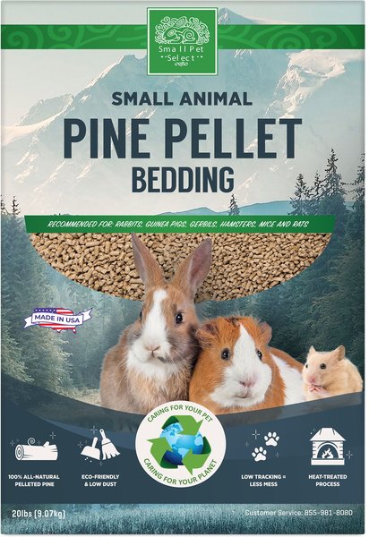 SMALL PET SELECT All Natural Pine Pellet Small Pet Bedding, 20-lb box ...