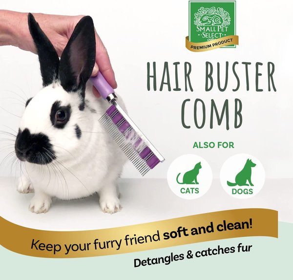 SMALL PET SELECT Hair Buster Fur Detangler Comb Cat, Dog & Small-Pet ...
