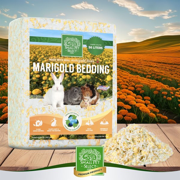 SMALL PET SELECT Natural Paper with Real Marigold Buds Small Pet ...